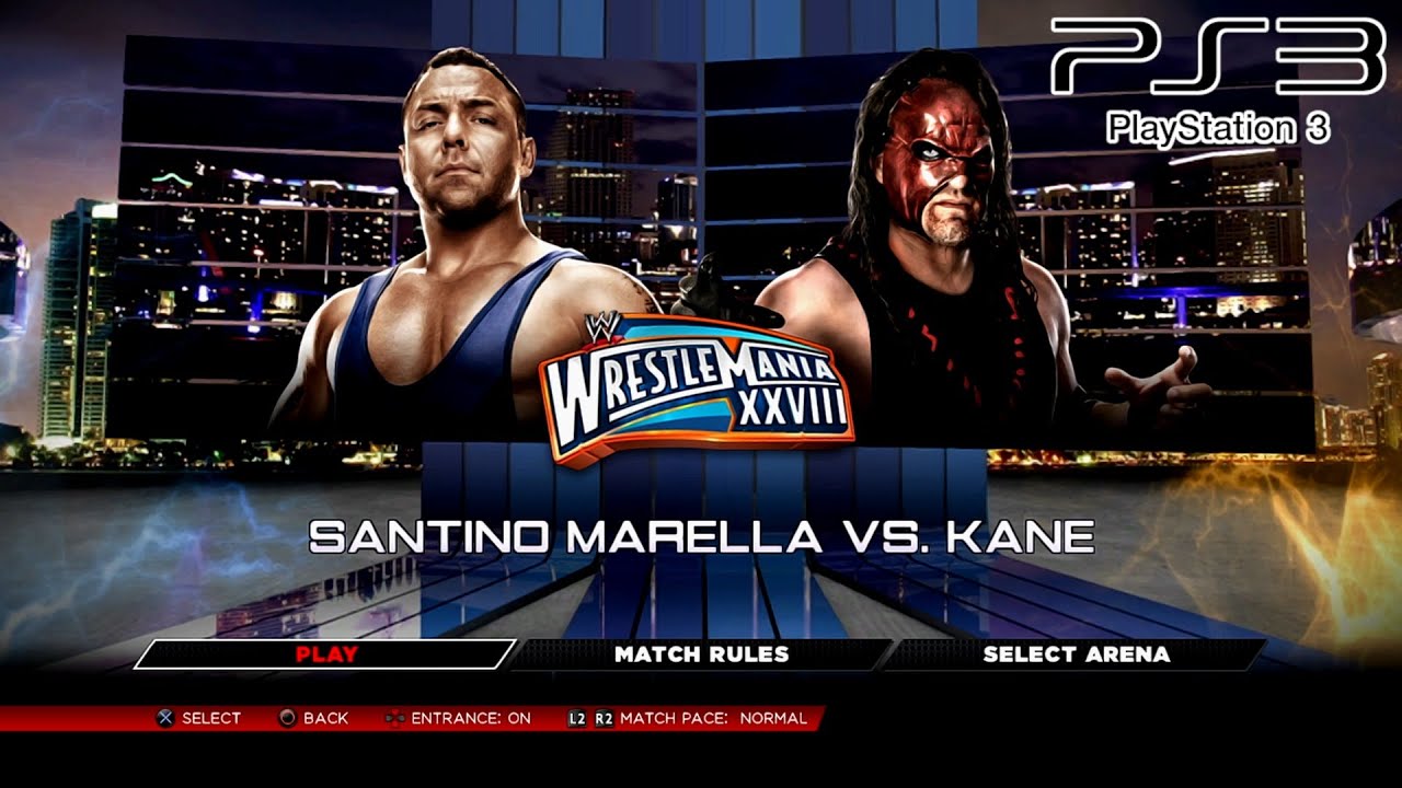 WWE 2K14 PS3 - Santino Marella VS Kane - KO Match [2K][mClassic] - YouTube