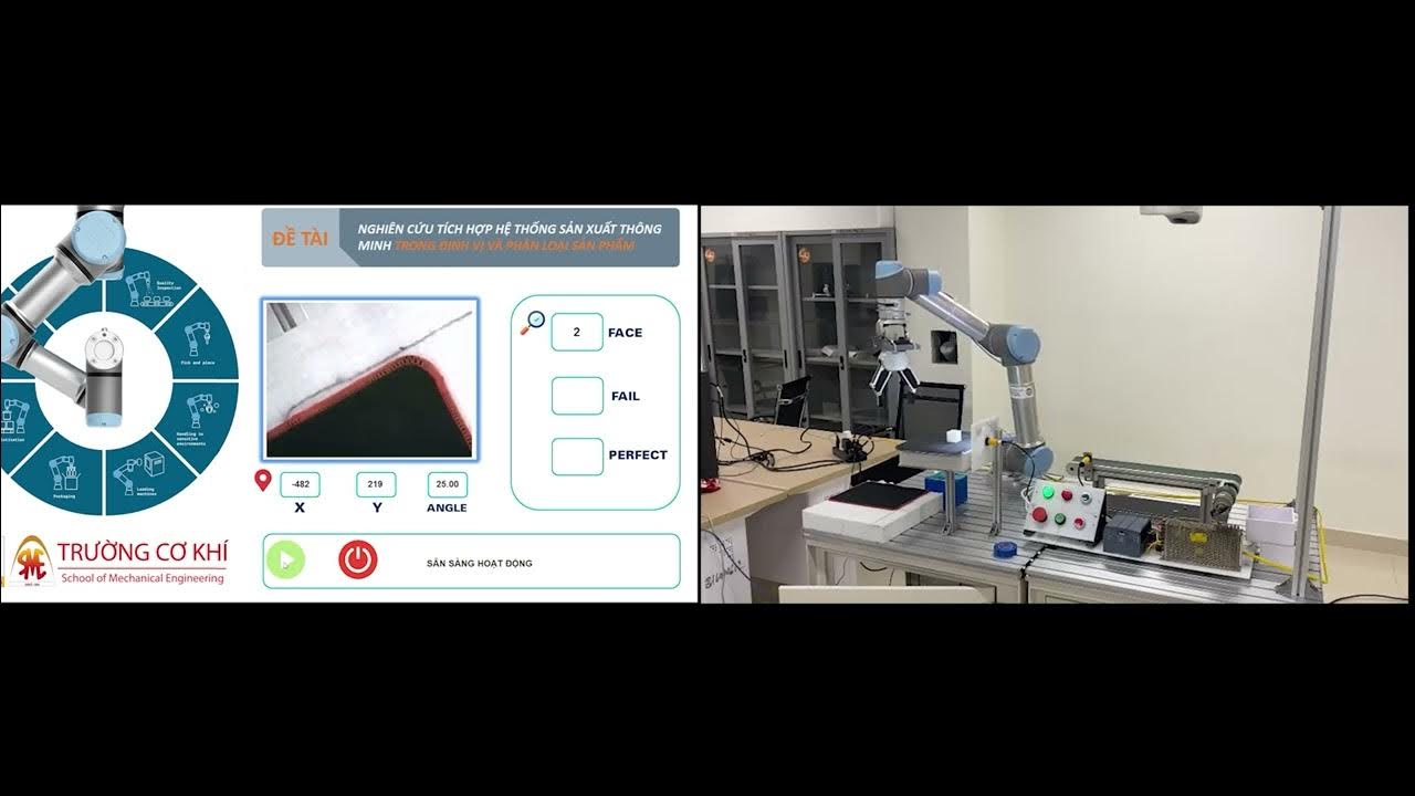 Thiết kế hệ thống kiểm tra sản phẩm sử dụng Robot UR5 kết hợp nhận dạng lỗi bằng hệ thống camera ...