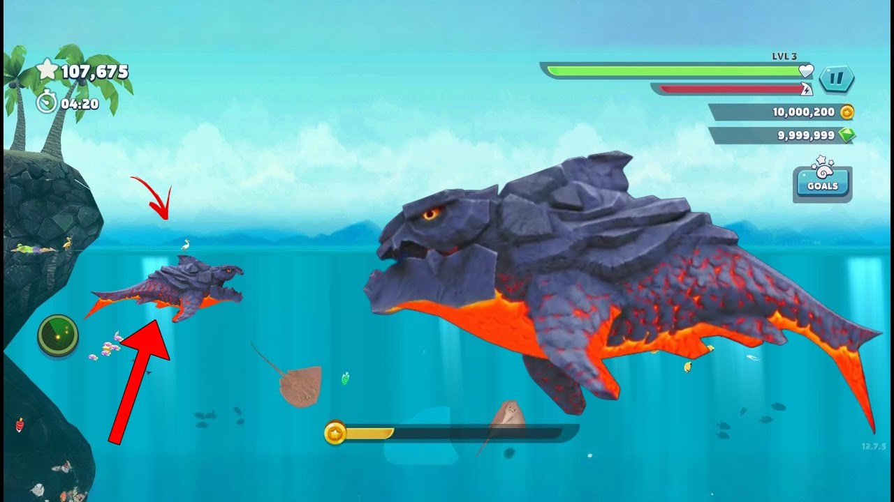 Hungry Shark Evolution - Giant Monster Pyro Vs Enemy Pyro Shark & Pyro ...