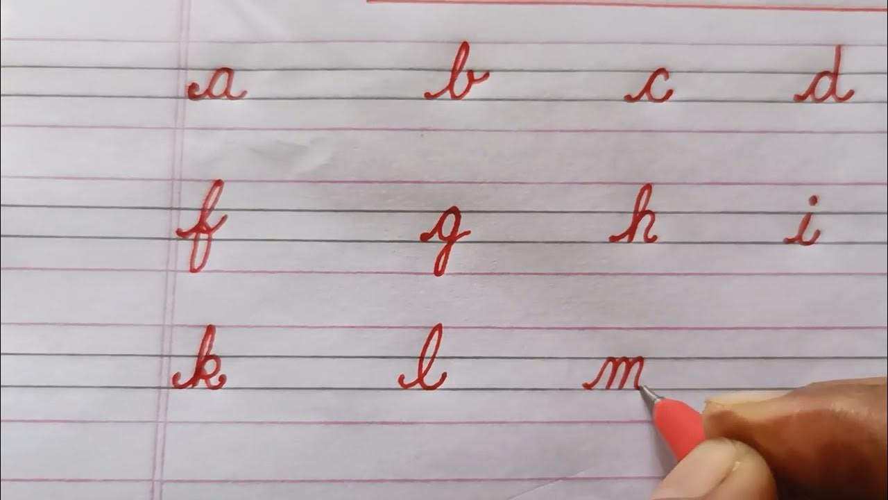 How to write cursive a to z|Cursive Writing practice|abcd |Cursive ...