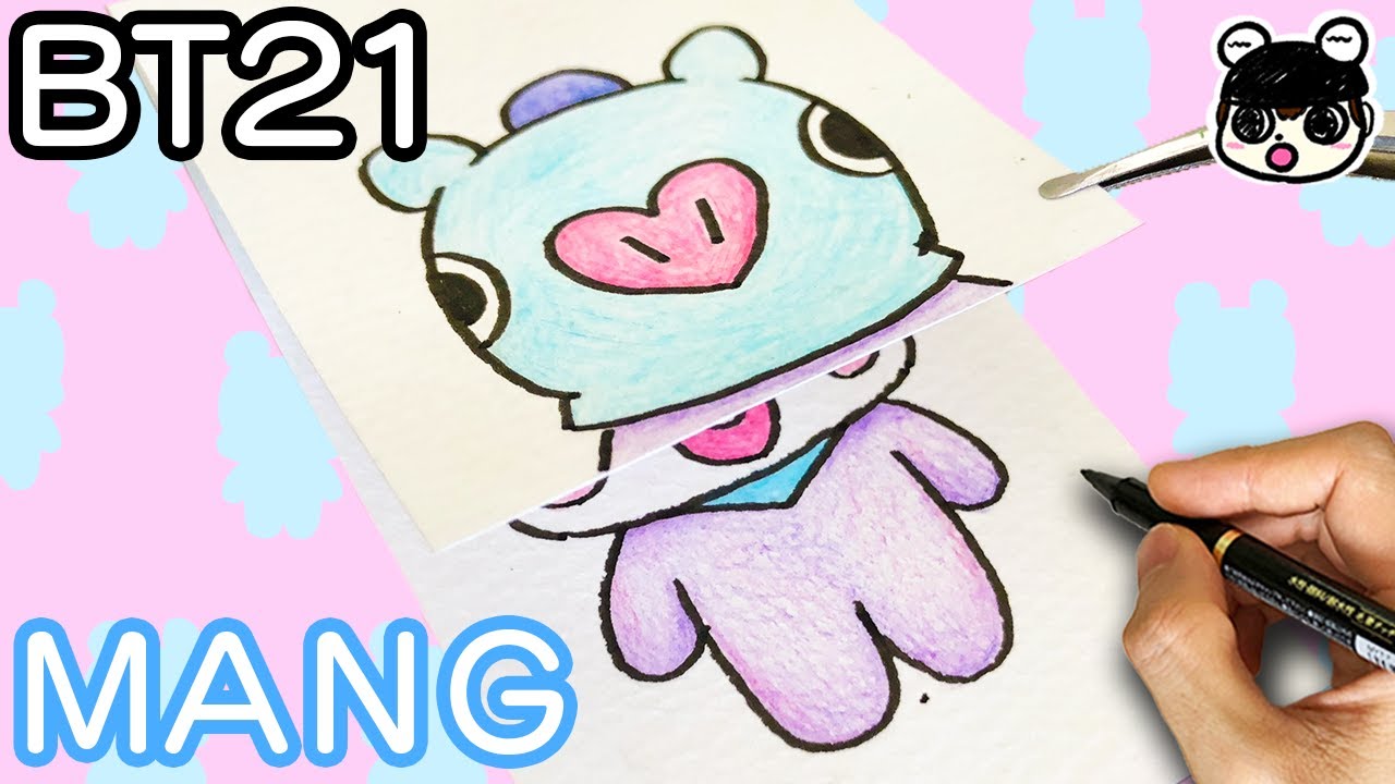 BT21 How To Draw Inside The MANG Step By Step YouTube BT21 How To Draw Inside The MANG Step By Step YouTube
