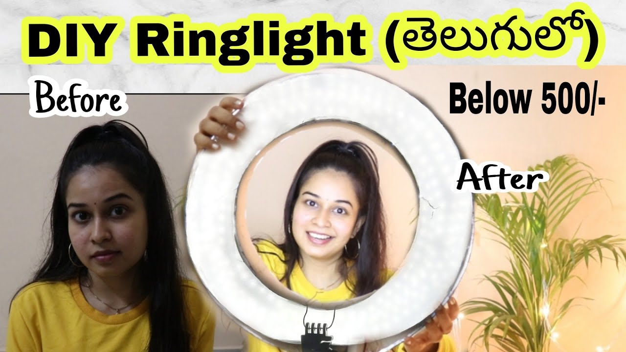 DIY Ring Light || How to Make DIY Ring Light from cardboard and LED ...