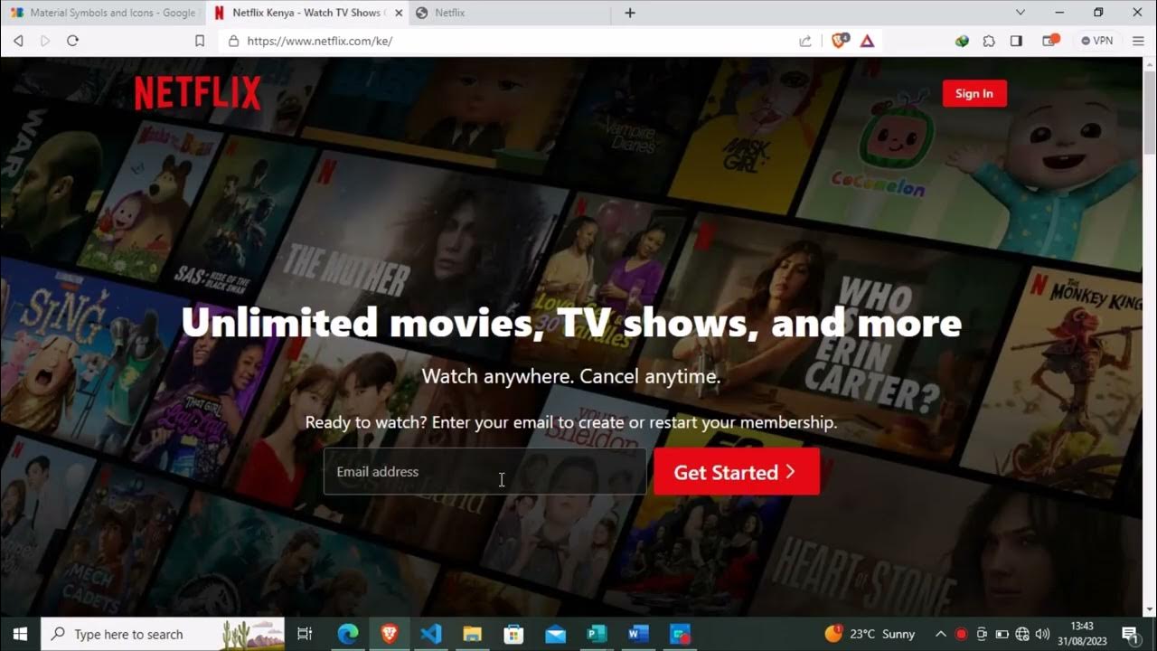 Create Netflix landing page with html and css only - YouTube