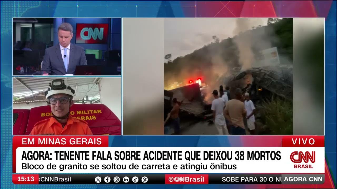 Tenente fala sobre acidente que deixou 38 mortos em MG AGORA CNN - YouTube