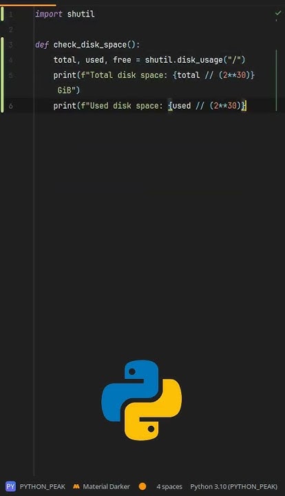 Why is shutil.disk_usage essential for monitoring disk space? Unlocking Disk #space Monitoring ...