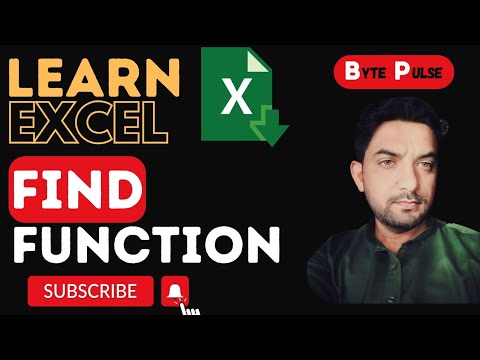 How to use Find function in excel | Explained with example| Excel Function - YouTube