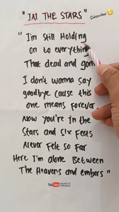 IN THE STAR Song Lyrics by Benson Boone #shorts - YouTube