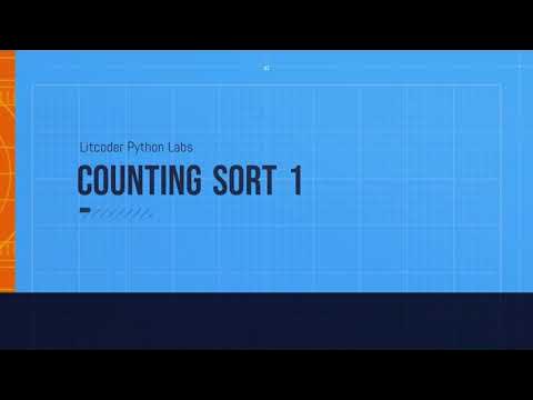 Counting Sort || LitCoder Solutions Python Lab- NON CS - YouTube