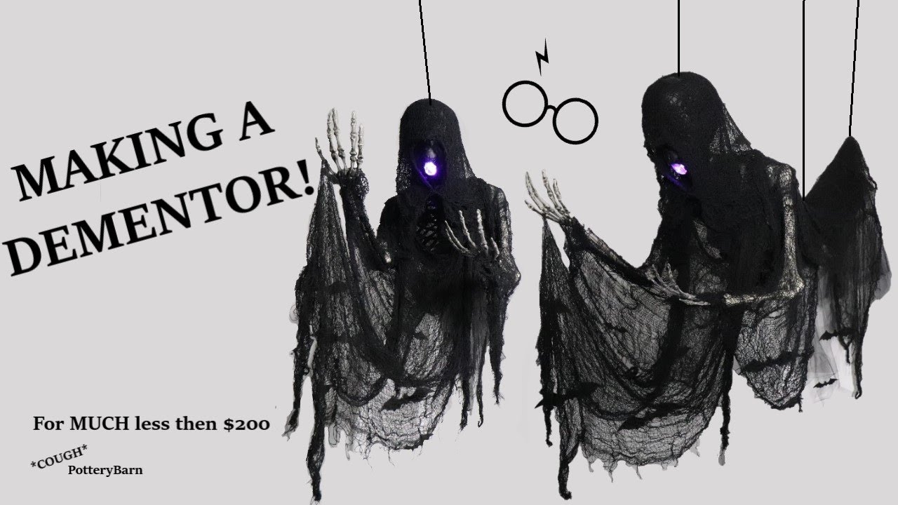 DIY DEMENTOR! (Making the Pottery Barn dementor for NOT $200.) - YouTube