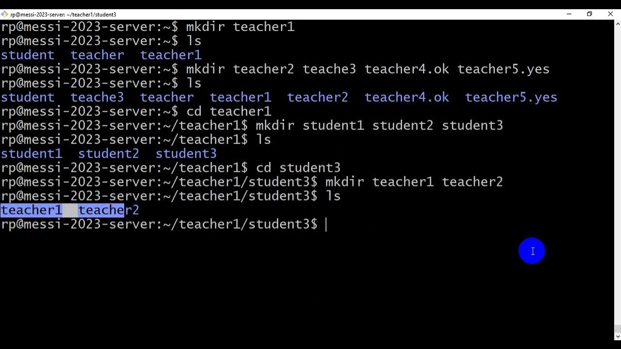 SS25 Basic Command (Touch MKdir Tree Ls Rm Rmdir) - YouTube