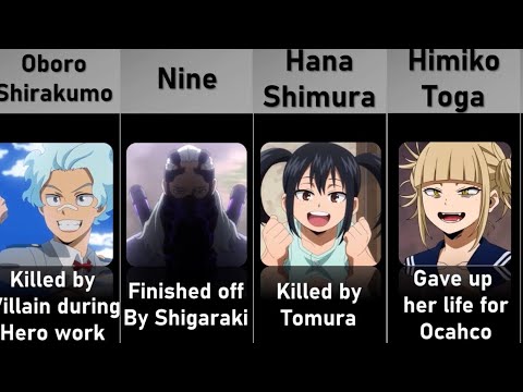 ALL MAJOR DEATHS IN MY HERO ACADEMIA - YouTube