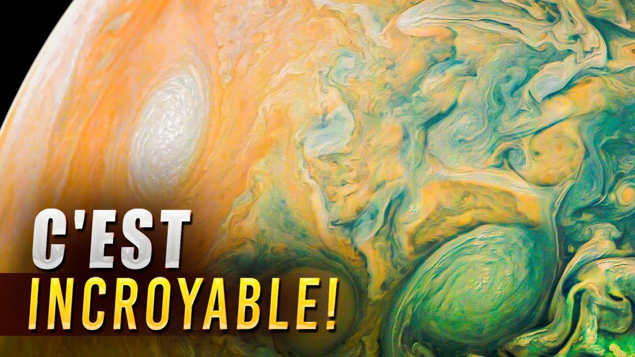 Les images les plus proches jamais prises de Jupiter en 4K - YouTube