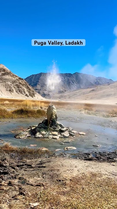 Puga Valley, Ladakh Hot Spring 🔥 #ladakh #lehladakh #hotspring #ytshorts - YouTube