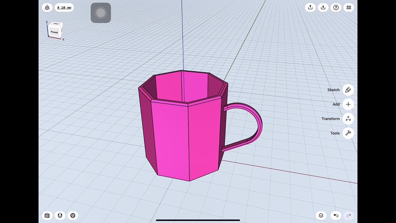 [How to Shapr3D] Mug 2D to 3D drawing 189 - YouTube