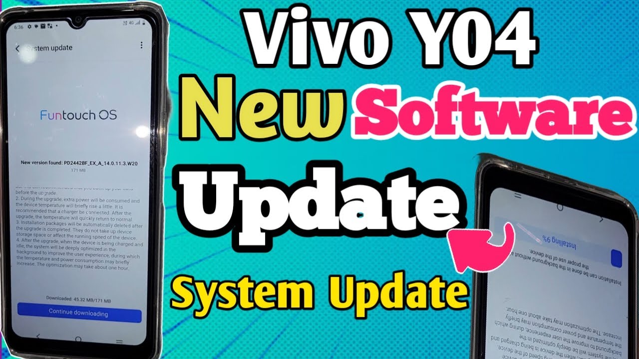 Vivo Y04 software update //how to system update in vivo y04 - YouTube