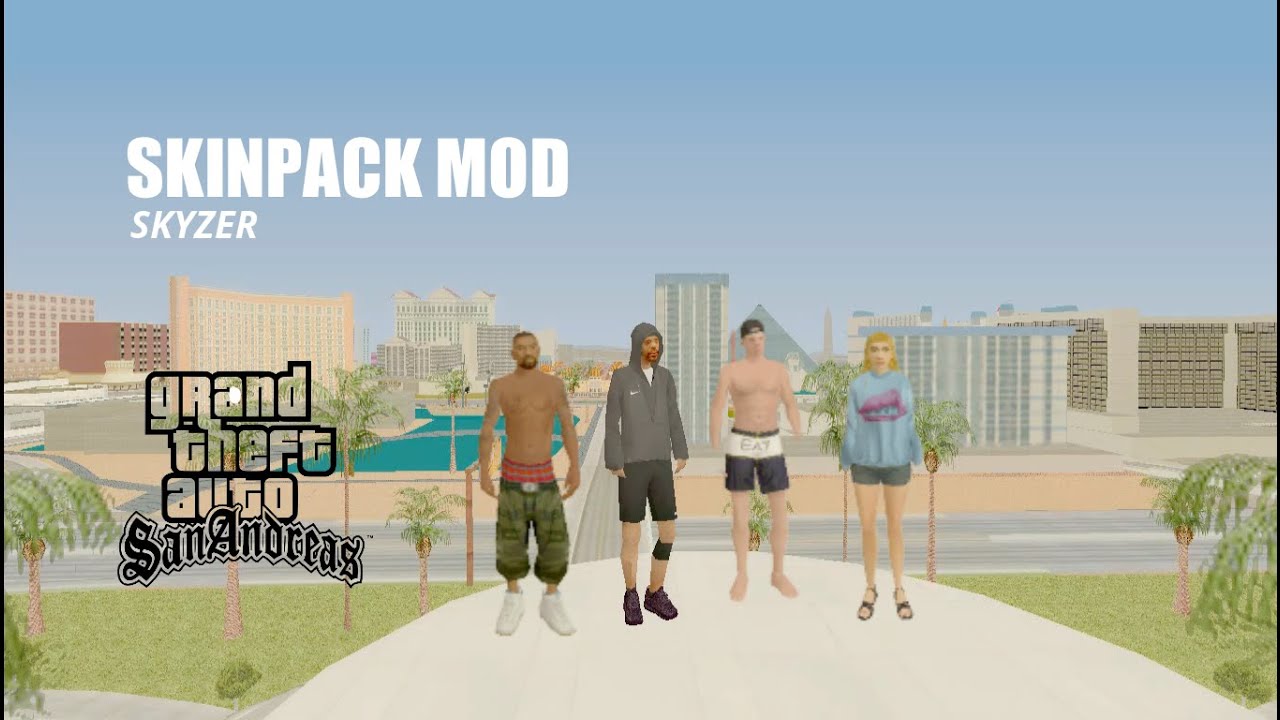 SKINPACK MOD SAMP PC || GTA SAN ANDREAS MODDING - YouTube