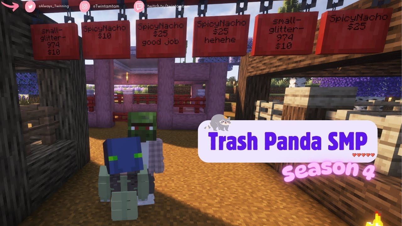 Minecraft Trash Panda SMP Season 4 - April 8, 2025 - YouTube