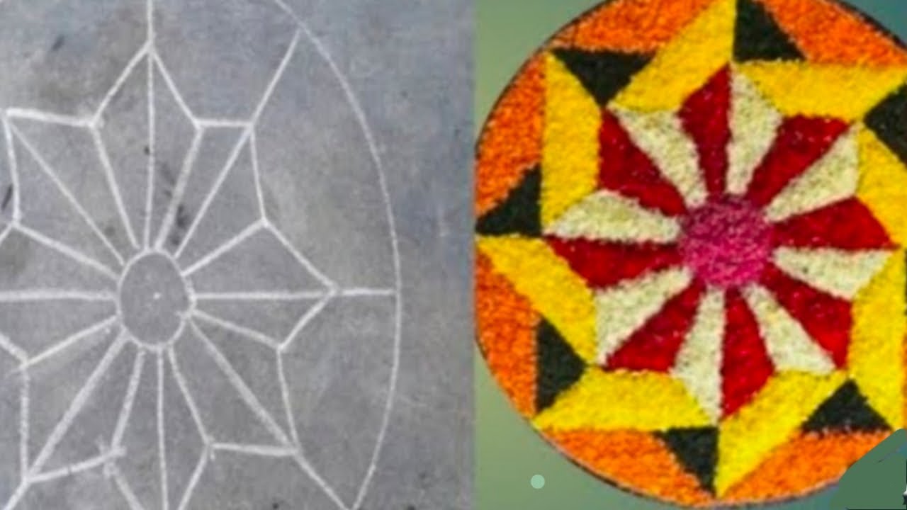 onam pookalam designs outline/pookalam designs/simple onam pookalam ...