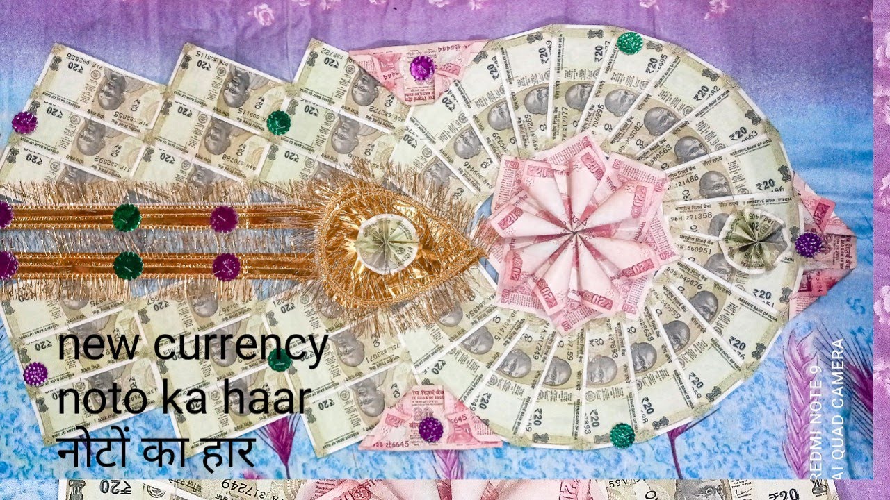 noto ka haar ke design#note_ka_haar #design #notemala #currencynote 😆😃 ...