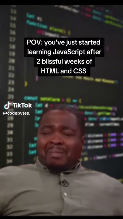 JavaScript is always stressful #softwareengineer #javascript #computerscience #funny - YouTube