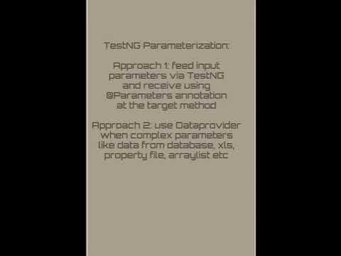 Selenium # 48 TestNG Parameterization for inputting test data for ...