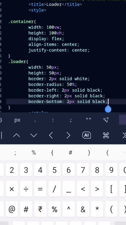 Loader Html Css #subscribe #html5 #css #coding #codewithbri - YouTube