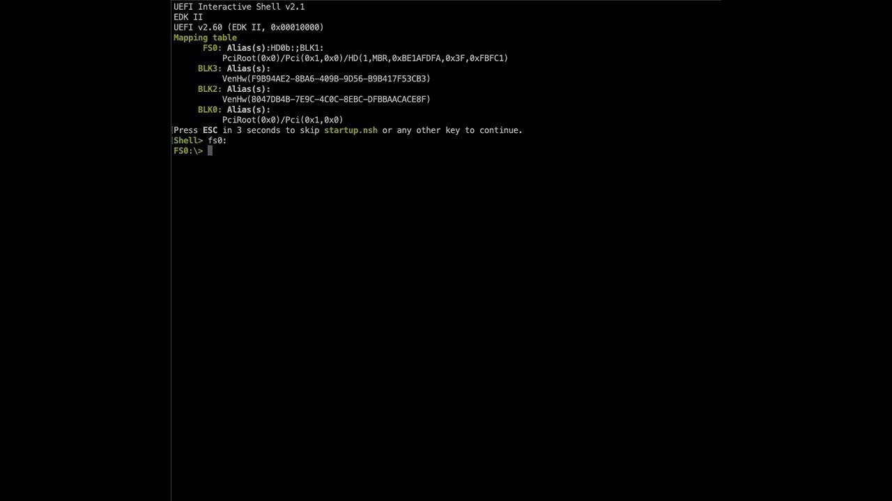 arm64 assembly UEFI Self-replicating app - demo video - YouTube