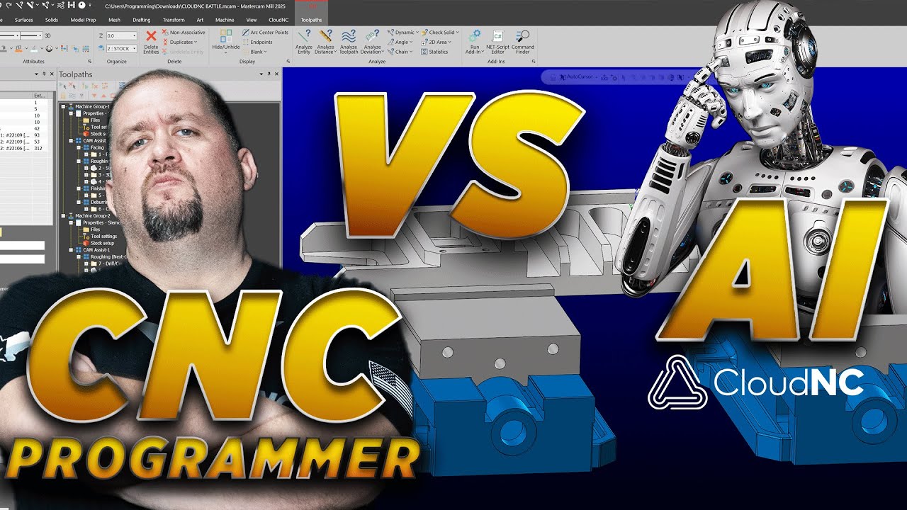 Human Programmer vs AI CNC Programmer - YouTube