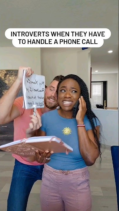 Introverts Making Phone Calls 🥴 #shorts - YouTube