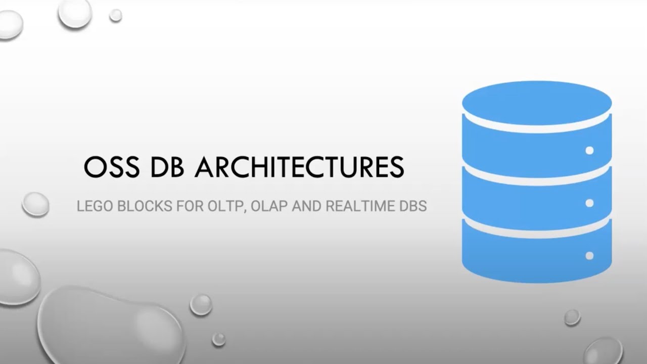 Building Blocks of Open Source Databases : Open Source India, 2023 - YouTube