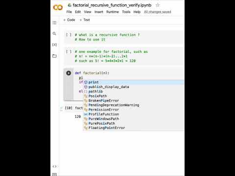 How a recursive function works? Let's track how it changes step by step ...