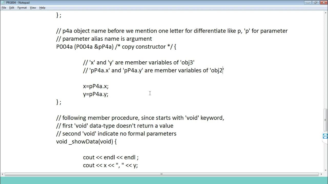 cpp. 004 example for constructors default, parameterized06 - YouTube