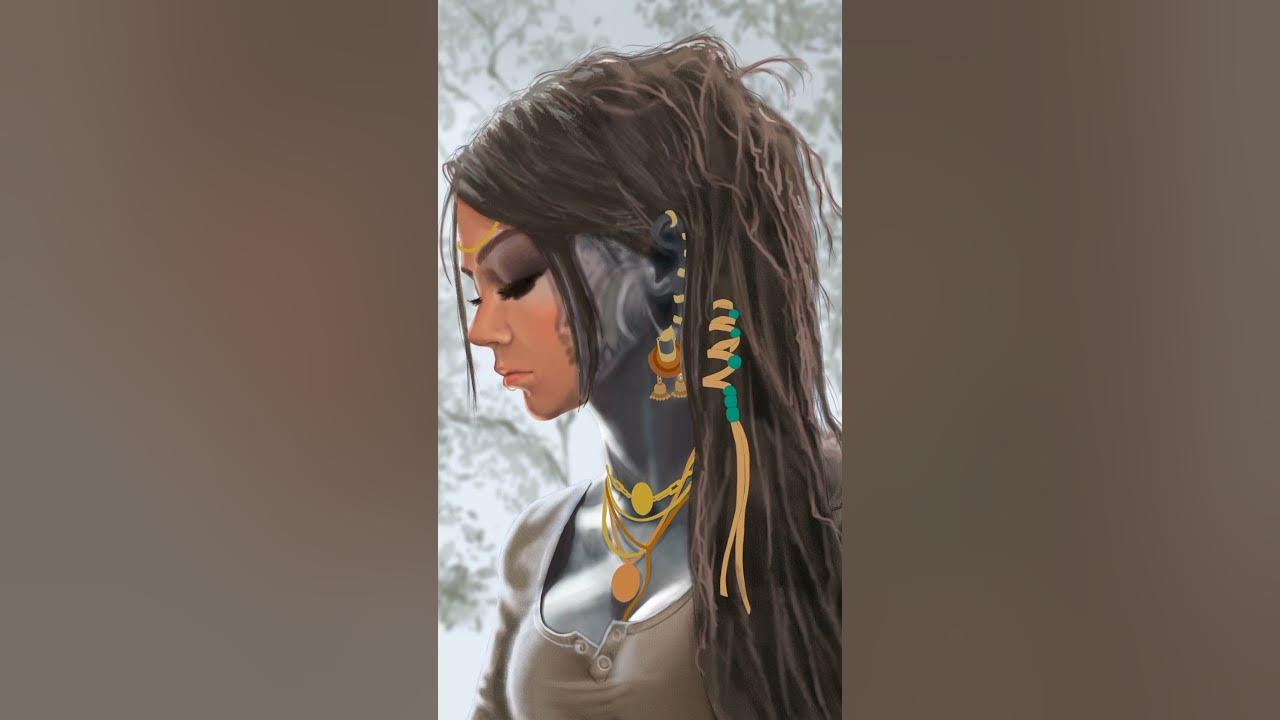 Shes Living Art Drawing Jak Nola In Procreate Shorts Girl Drawing Process Video Youtube