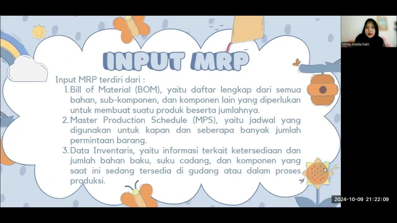 Pengenalan Input dan Output MRP | Shinta Amelia Putri (09031382227176) - YouTube