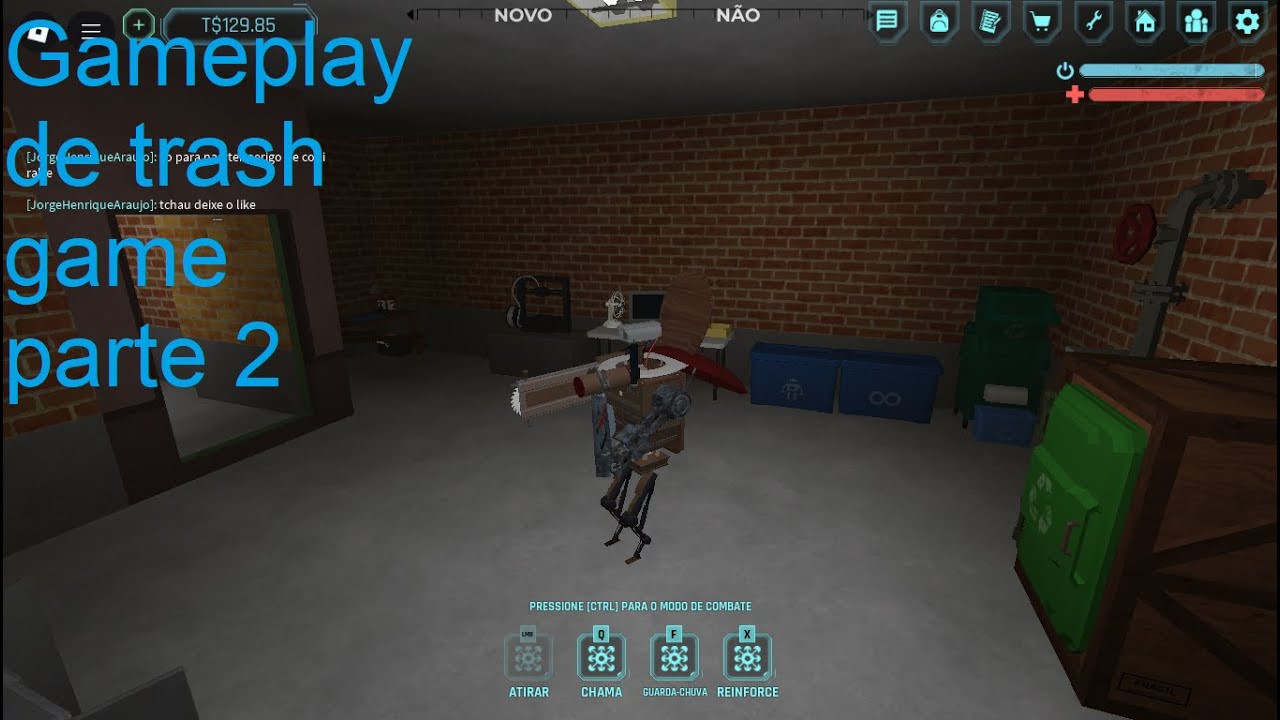 eu jogando roblox trash game - YouTube
