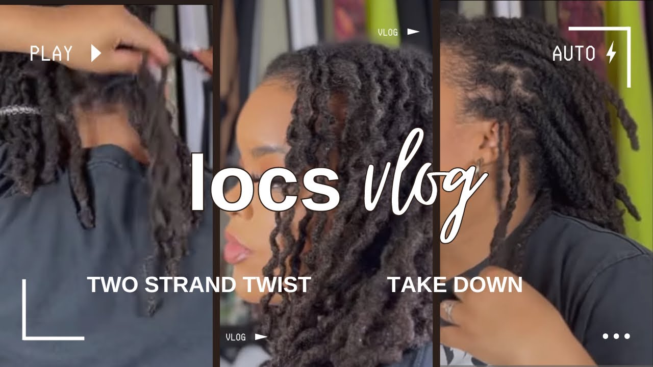 Easy Loc Style Two Strand Twist Loc Style Take Down 4 Year Locs #locs # ...