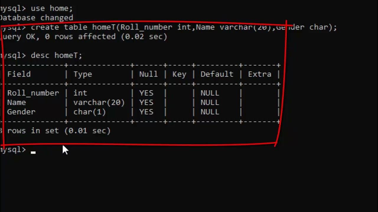 Create Insert Into And Select Commands In Mysql Computerexcelsolution Youtube