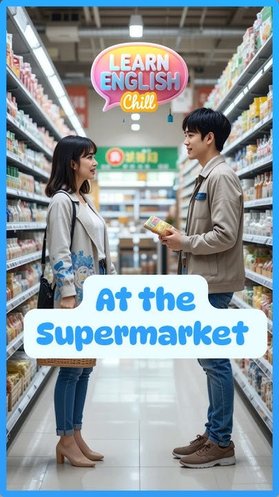 Easy English Conversation at the Supermarket For Beginners | Learn ...