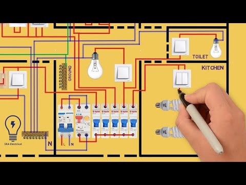 house wiring diagram | complete electrical home wiring diagram - YouTube