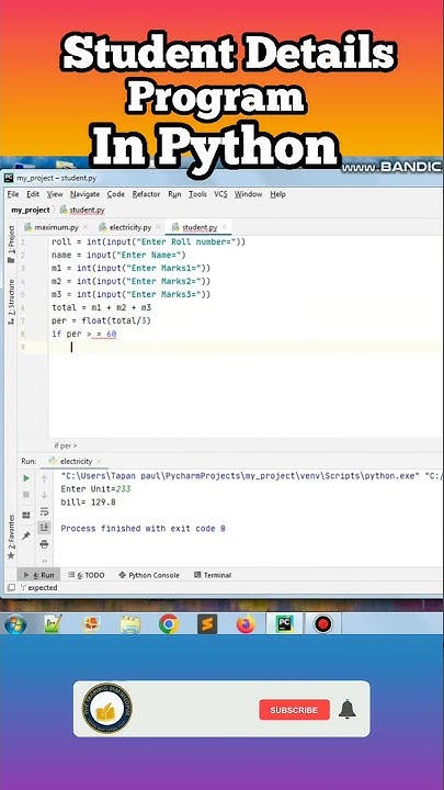 Student Details Program In Python Programming ll #coding ll #programming ll #programmingshorts ...