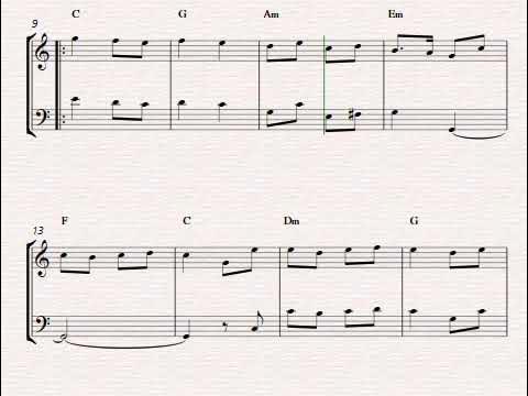 Adeste Fideles Violin and Cello with Chord Symbols - YouTube