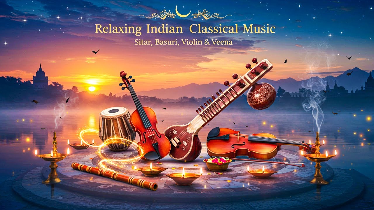 99% Relaxation | Indian Sitar & Basuri Music for Deep Calm - YouTube