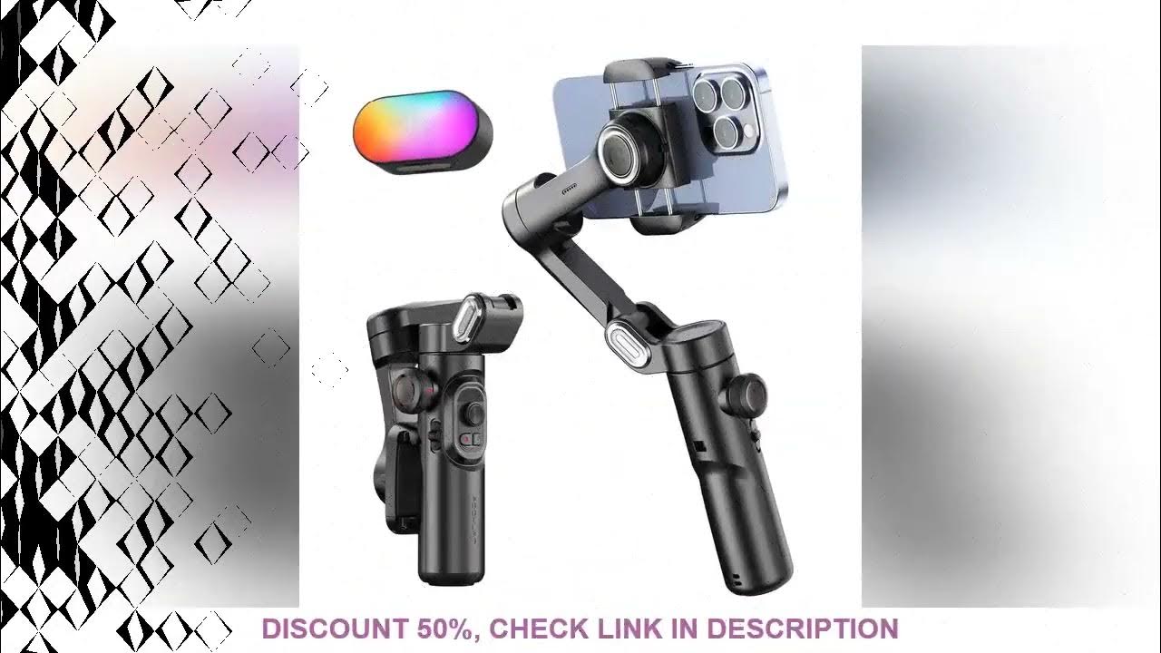 AOCHUAN 3-Axis Handheld Gimbal Stabilizer for Smartphone with Fill ...