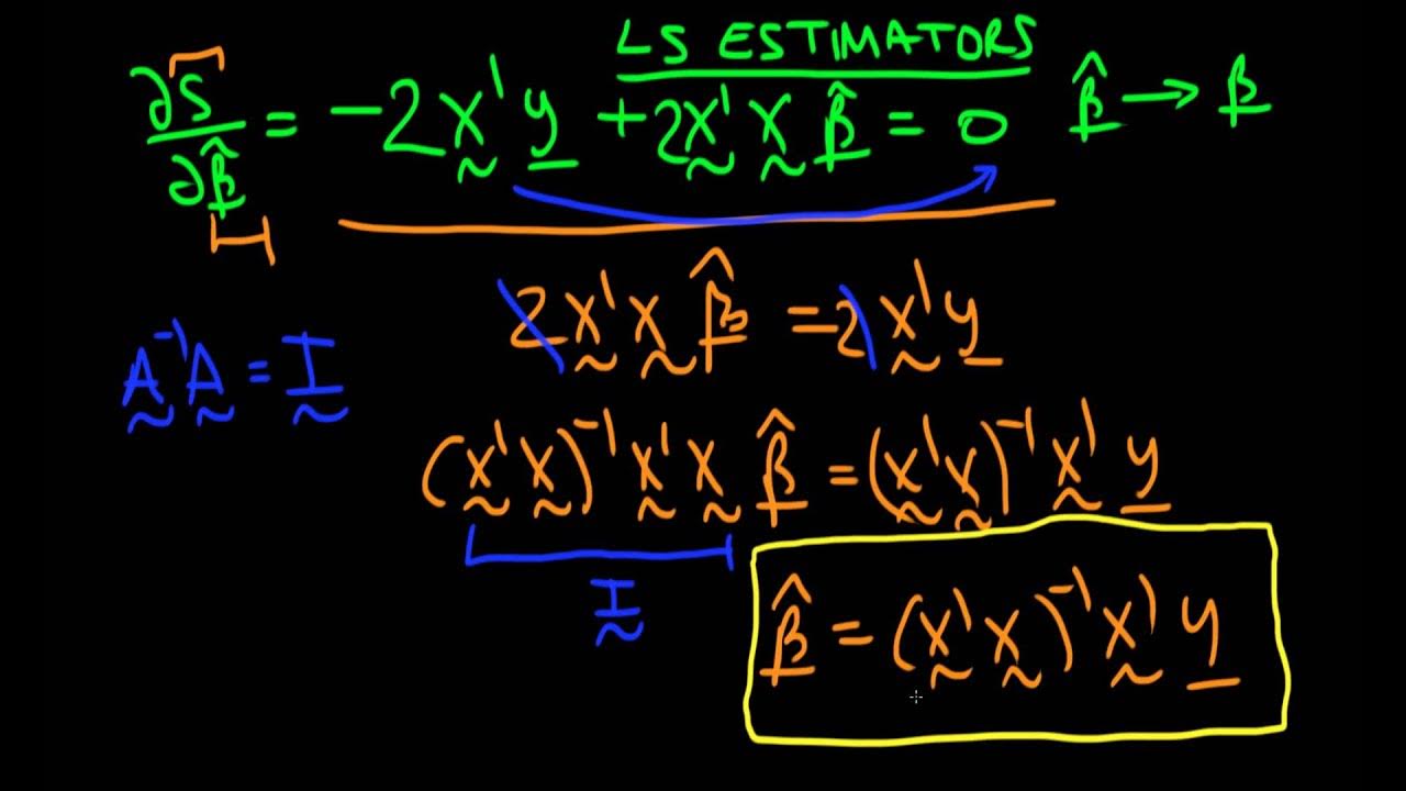 Ordinary Least Squares Estimators - derivation in matrix form - part 3 ...