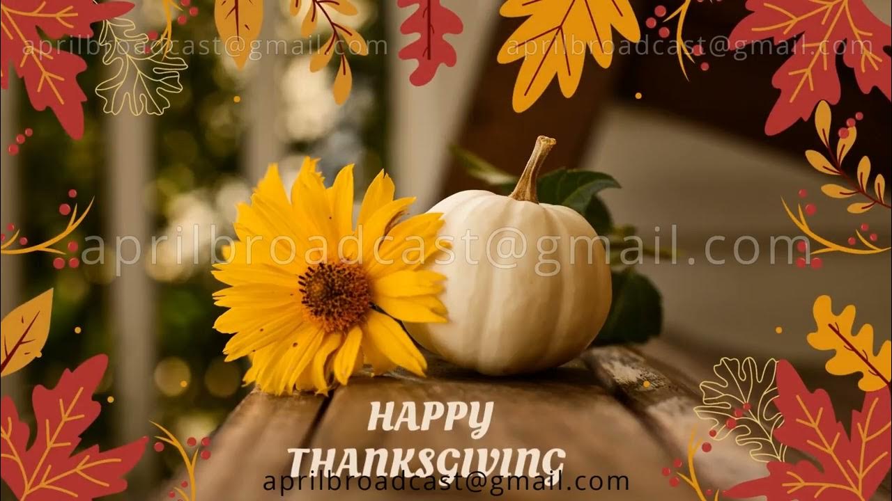 Happy Thanksgiving 22 Virtual Green Screen Background Loop - YouTube