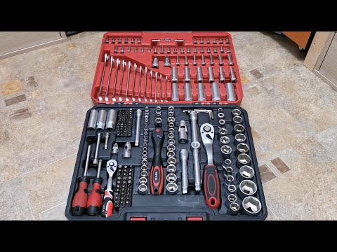 Parkside 216 pieces Socket Set from Lidl or Kaufland test and review YouTube