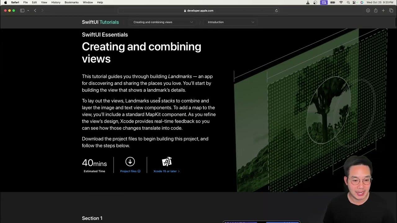 Apple SwiftUI Tutorial Chapter 1 Part 1 Creating and combining views - YouTube