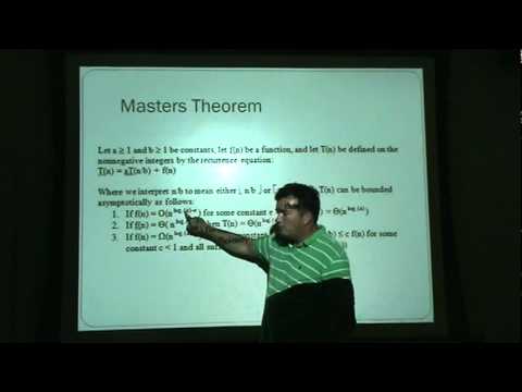 Recurrence Equations - Masters Theorem - YouTube