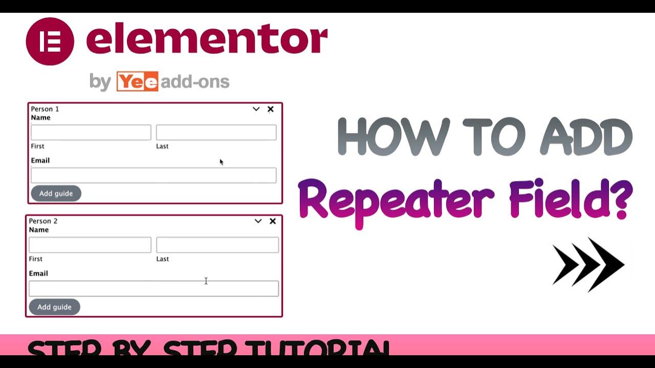 Elementor forms - Repeater Fields - YouTube
