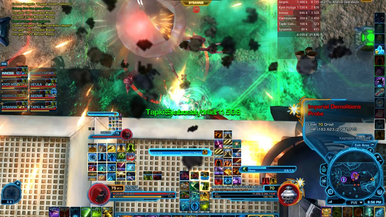 SWTOR EC 8 Nim/MM Colonel Forgath No Veteran's Edge 6.1 - shadow/sin ...